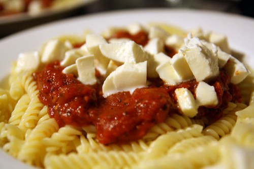 Fresh mozzarella pasta - No Ordinary Homestead